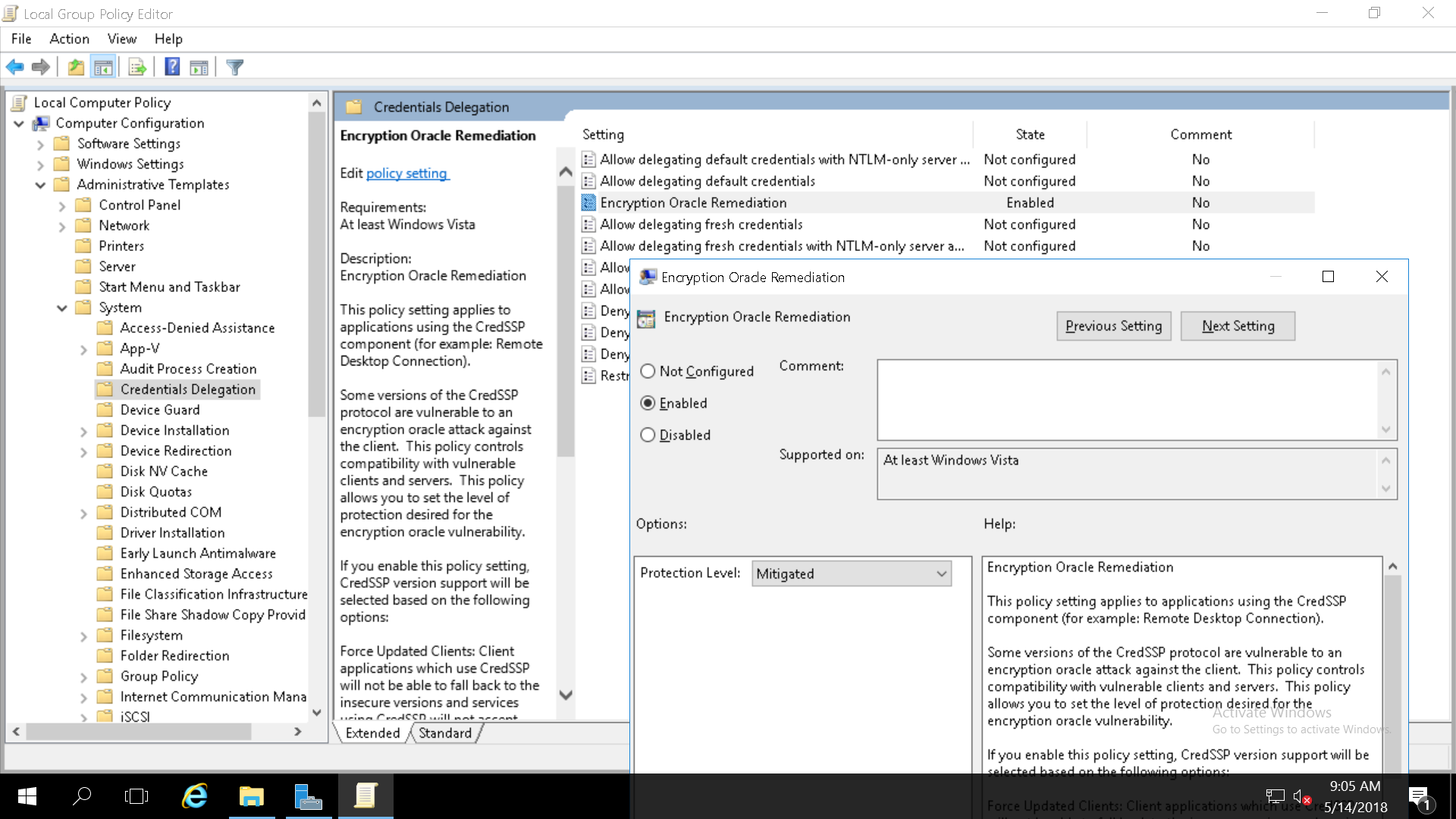 Windows 10 Rdp Credssp Encryption Oracle Remediation Error Fix Www 